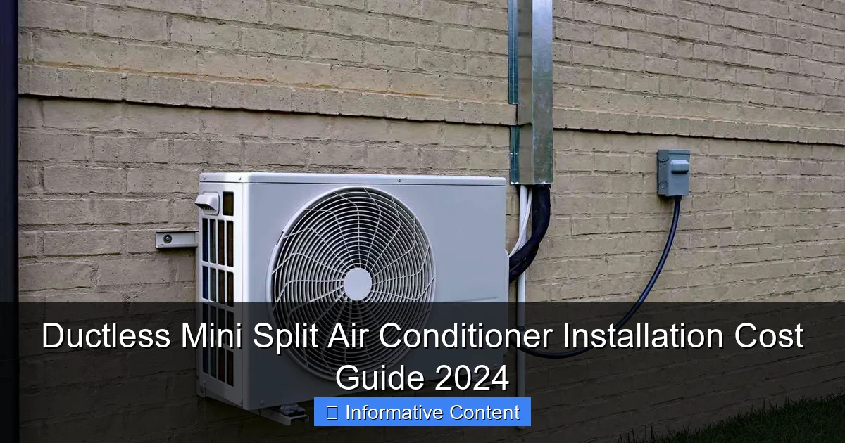 Ductless Mini Split Air Conditioner Installation Cost Guide 2024 - Air ...