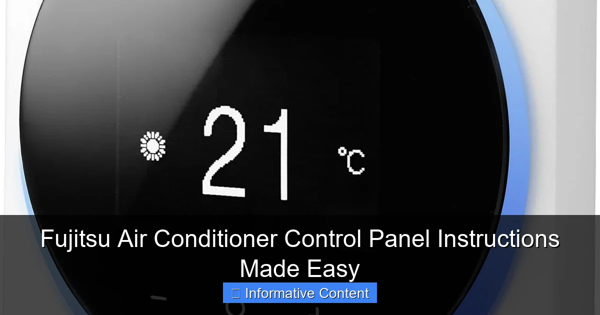 Fujitsu Air Conditioner Control Panel Instructions Made Easy - Air ...