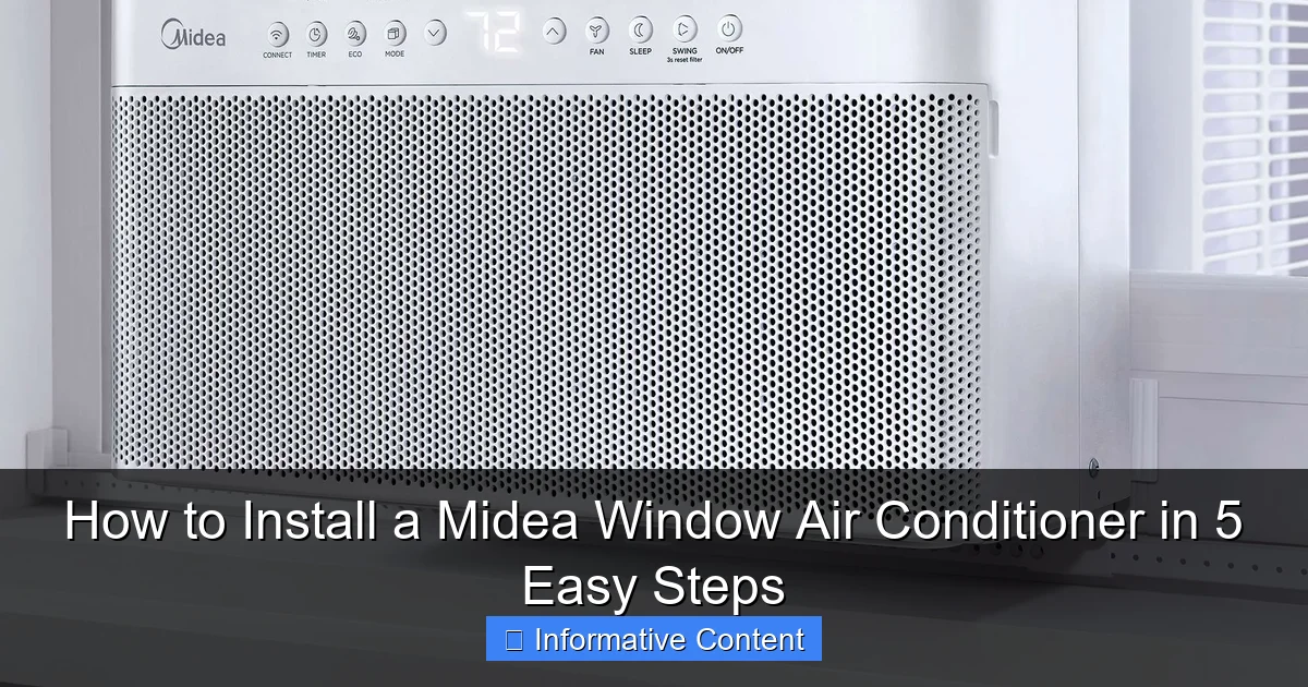 How to Install a Midea Window Air Conditioner in 5 Easy Steps - Air ...