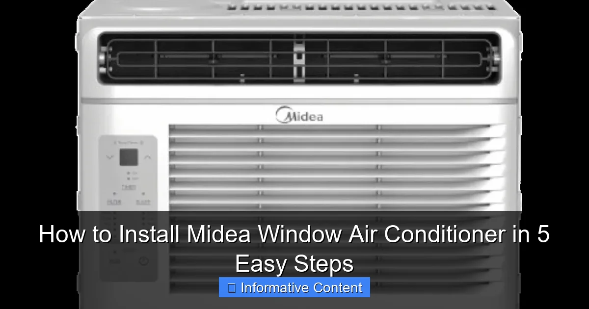 How to Install Midea Window Air Conditioner in 5 Easy Steps - Air ...