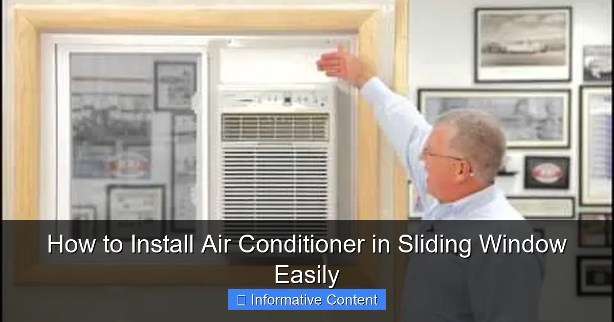 How to Install Air Conditioner in Sliding Window Easily - Air Conditioner