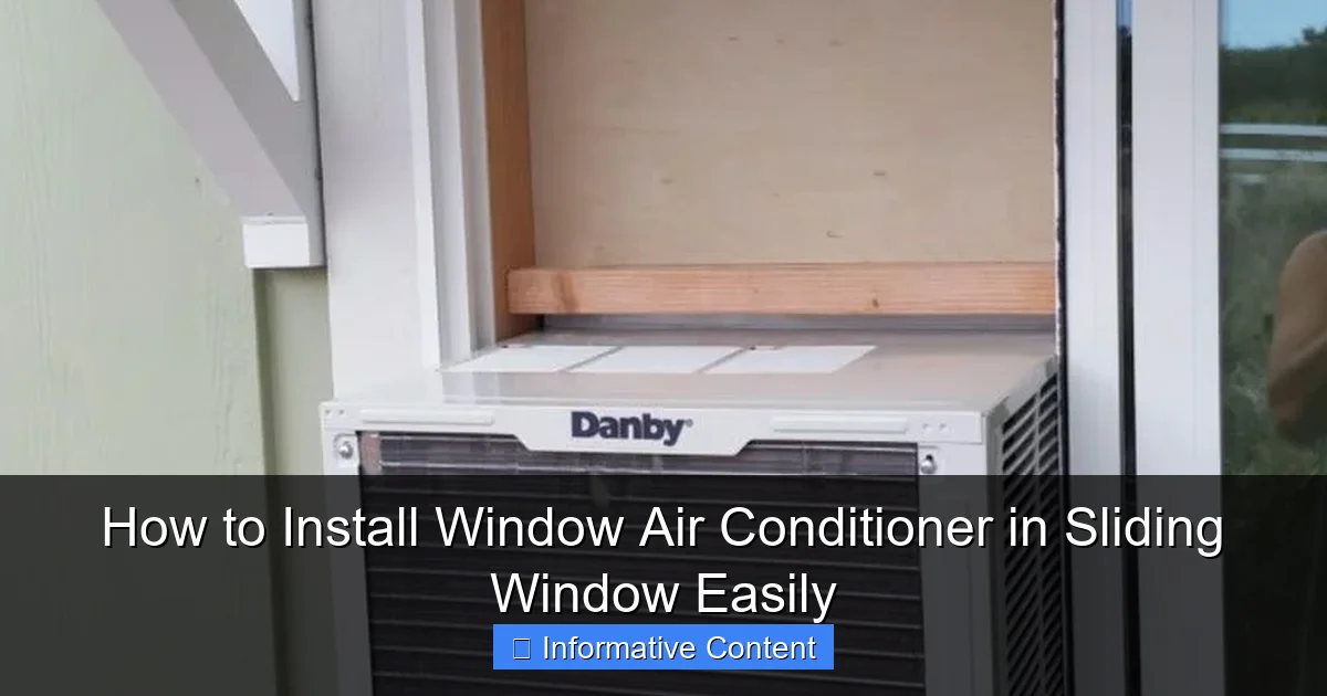 How to Install Window Air Conditioner in Sliding Window Easily - Air ...