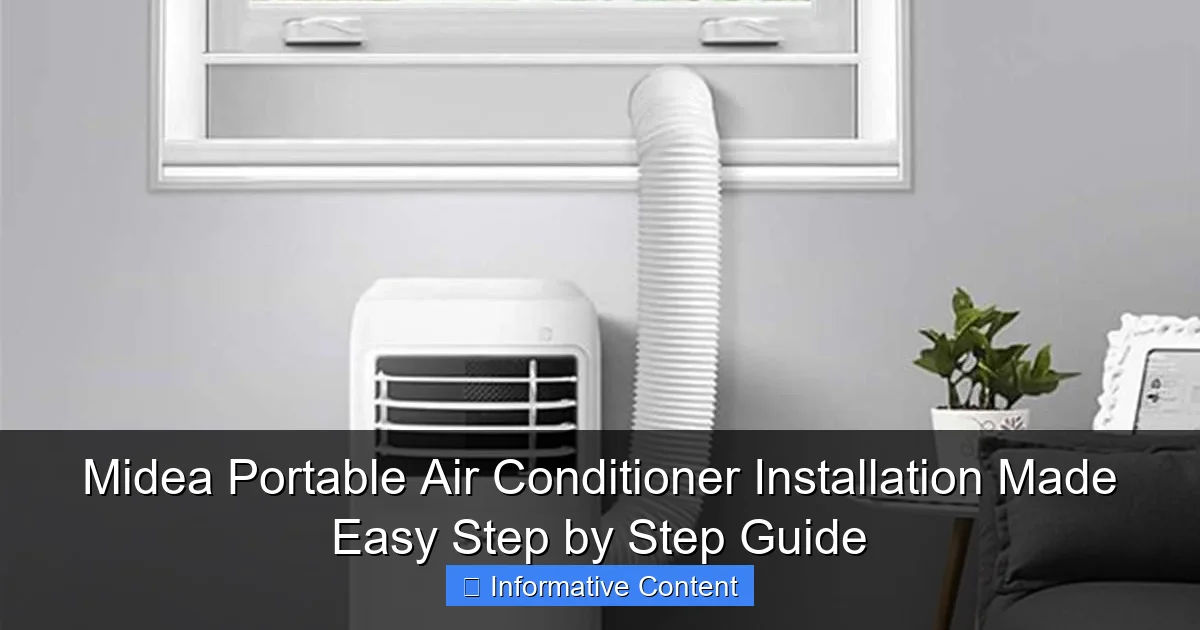 Midea Portable Air Conditioner Installation Made Easy Step by Step ...
