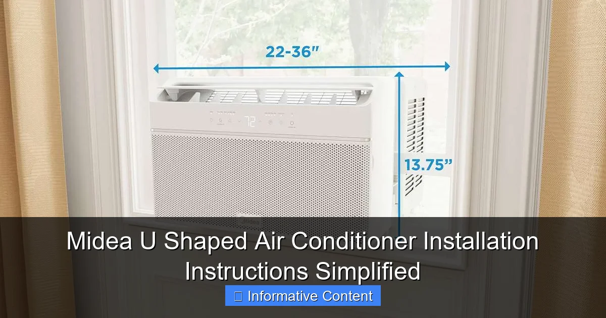 Midea U Shaped Air Conditioner Installation Instructions Simplified ...