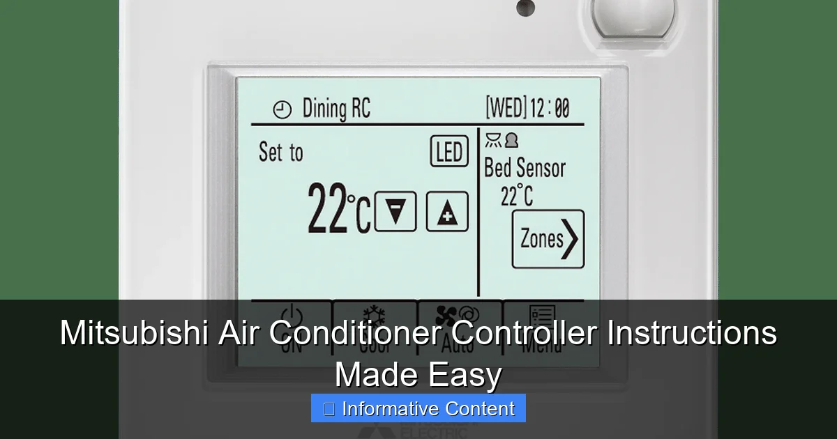Mitsubishi Air Conditioner Controller Instructions Made Easy - Air ...