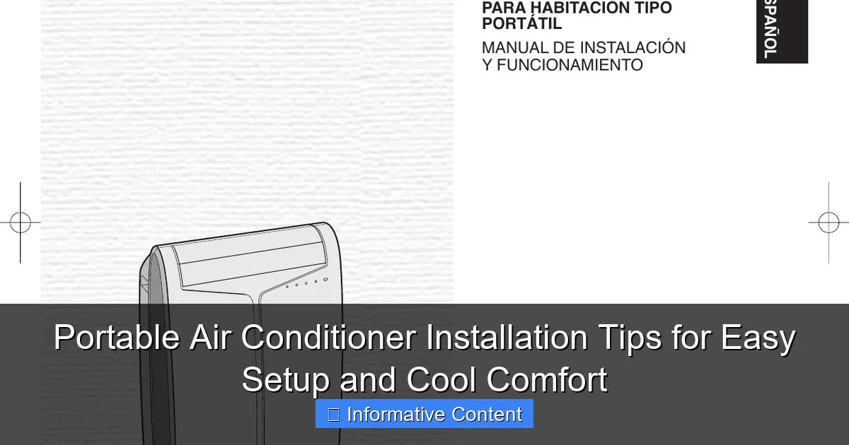 Portable Air Conditioner Installation Tips for Easy Setup and Cool ...