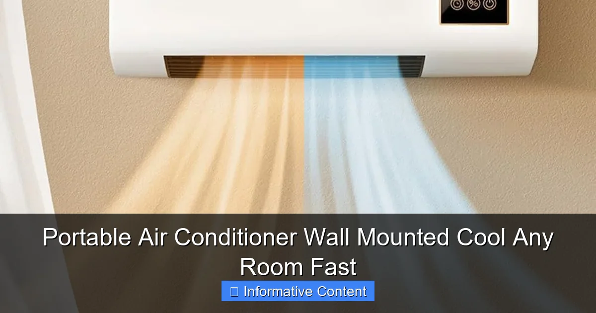 Portable Air Conditioner Wall Mounted Cool Any Room Fast - Air Conditioner