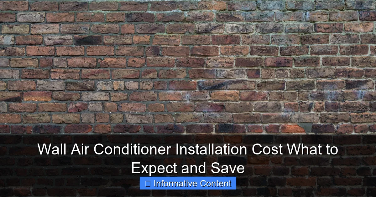 Wall Air Conditioner Installation Cost What to Expect and Save - Air ...