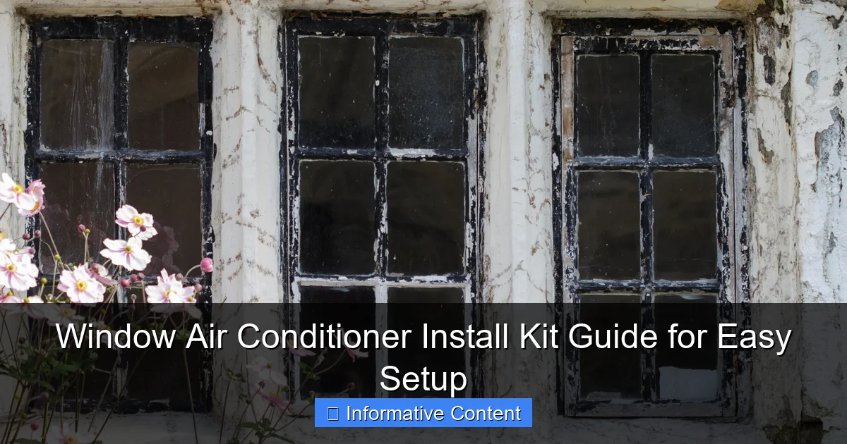 Window Air Conditioner Install Kit Guide for Easy Setup - Air Conditioner