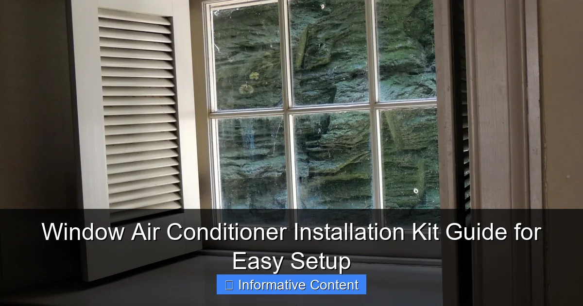 Window Air Conditioner Installation Kit Guide for Easy Setup - Air ...