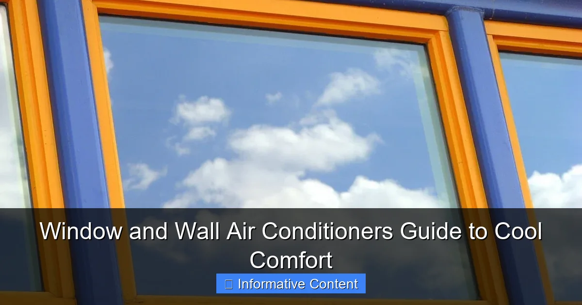 Window and Wall Air Conditioners Guide to Cool Comfort - Air Conditioner