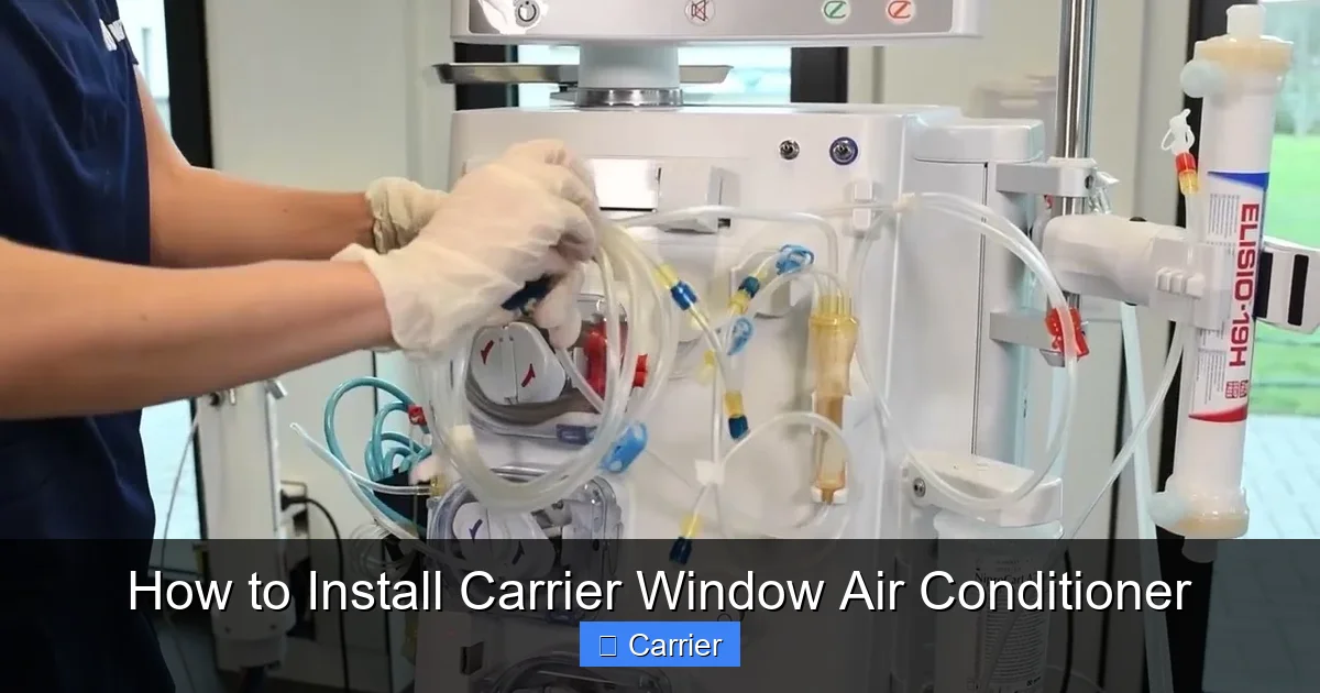 How to Install Carrier Window Air Conditioner - Air Conditioner