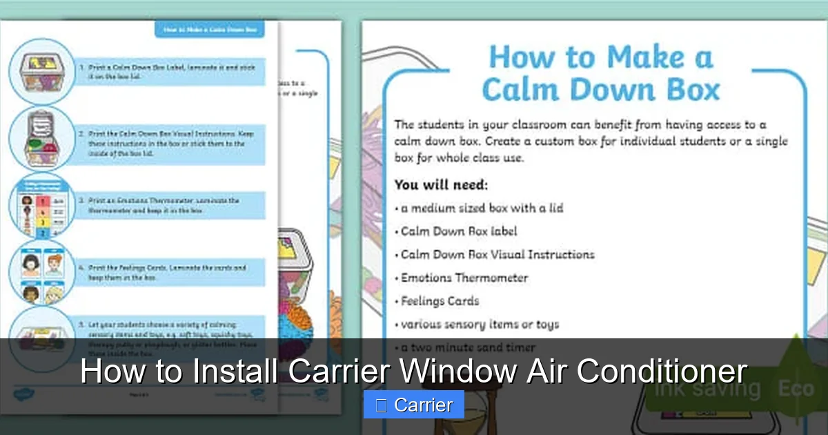 How to Install Carrier Window Air Conditioner - Air Conditioner