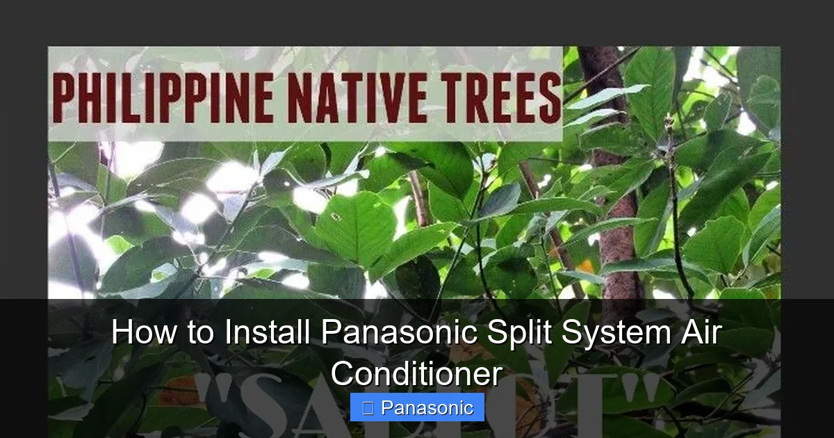 How to Install Panasonic Split System Air Conditioner - Air Conditioner