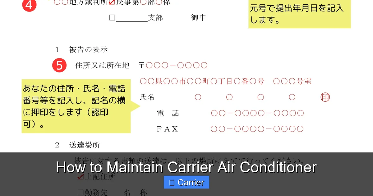 How to Maintain Carrier Air Conditioner - Air Conditioner