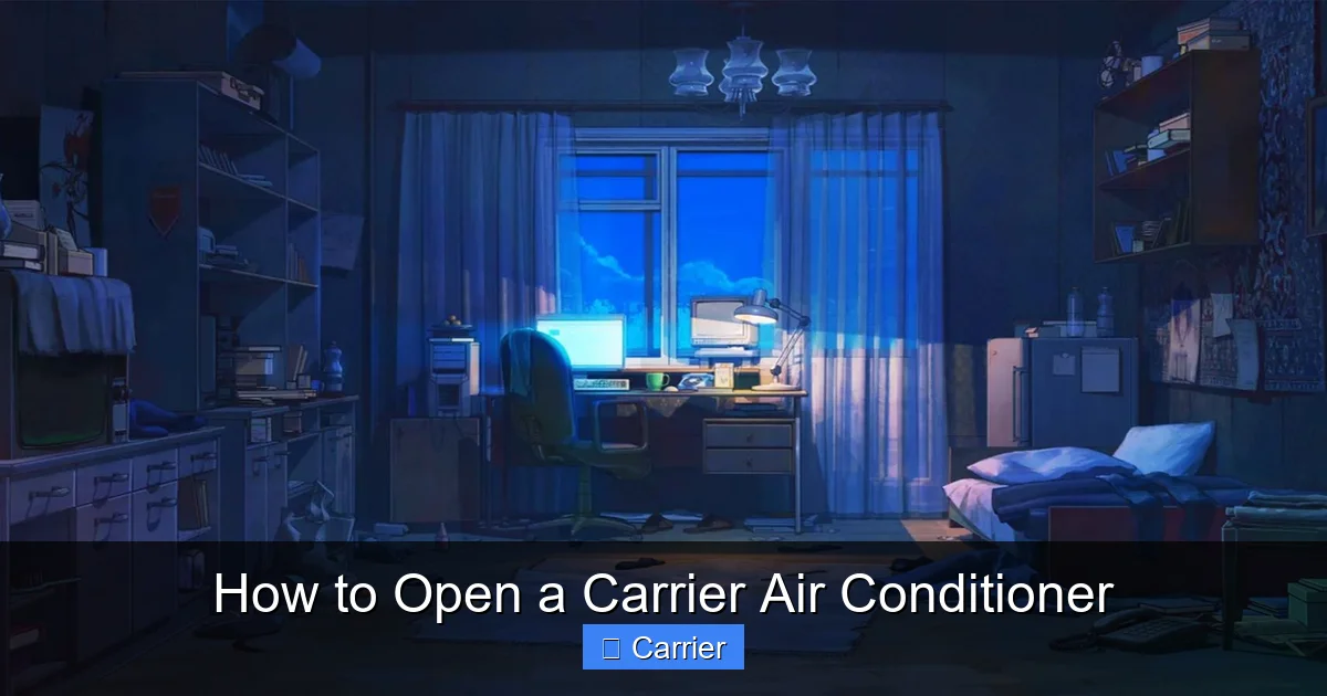 How to Open a Carrier Air Conditioner - Air Conditioner