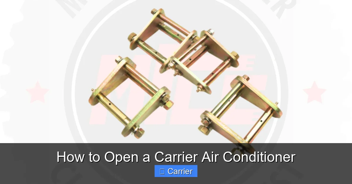 How to Open a Carrier Air Conditioner - Air Conditioner