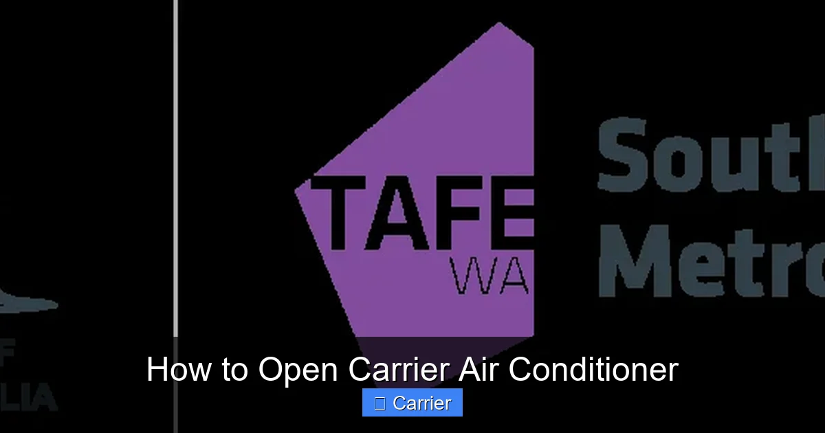 How to Open Carrier Air Conditioner - Air Conditioner