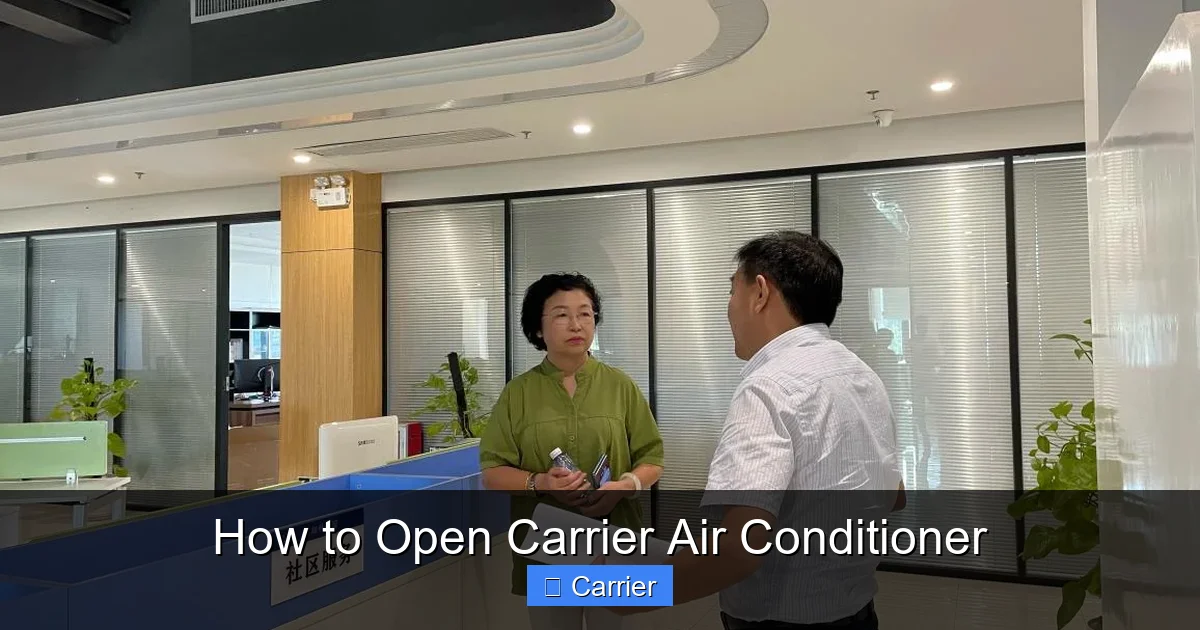 How to Open Carrier Air Conditioner - Air Conditioner