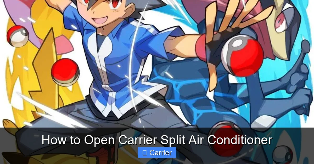 How to Open Carrier Split Air Conditioner - Air Conditioner