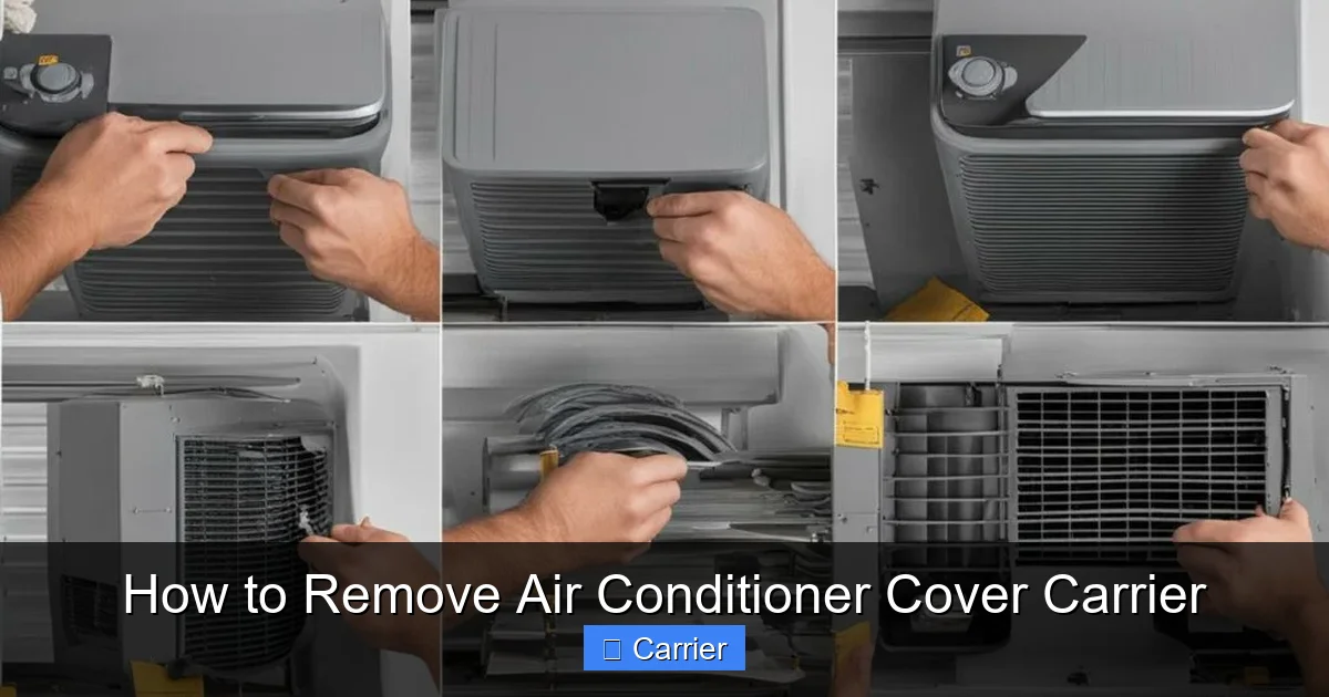 How to Remove Air Conditioner Cover Carrier - Air Conditioner