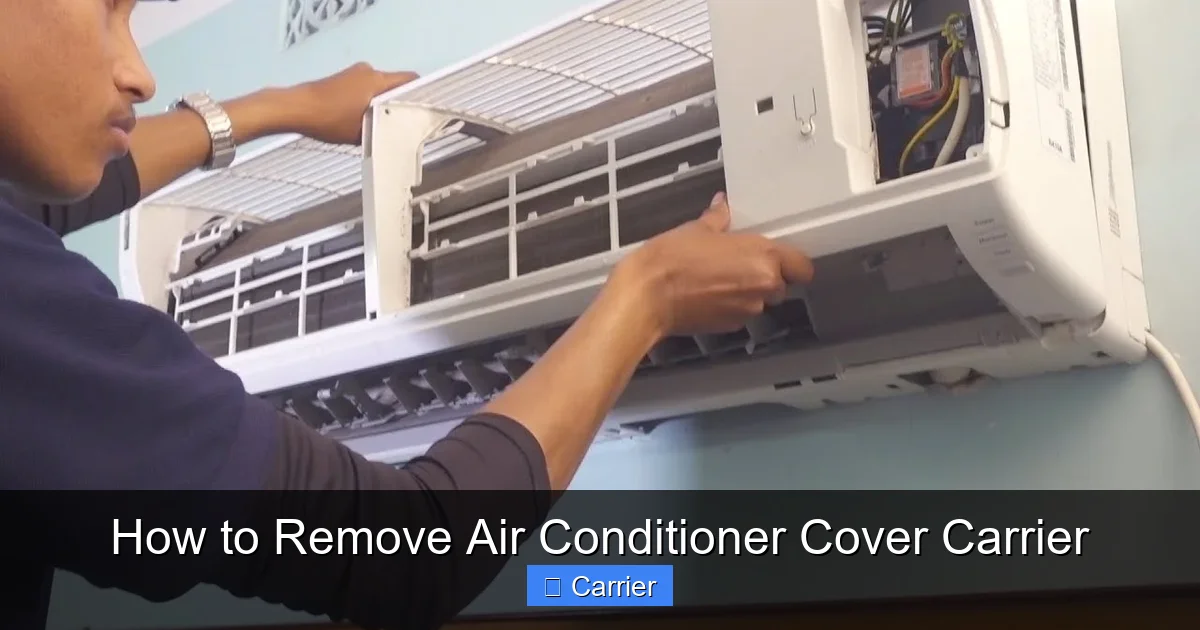 How to Remove Air Conditioner Cover Carrier - Air Conditioner