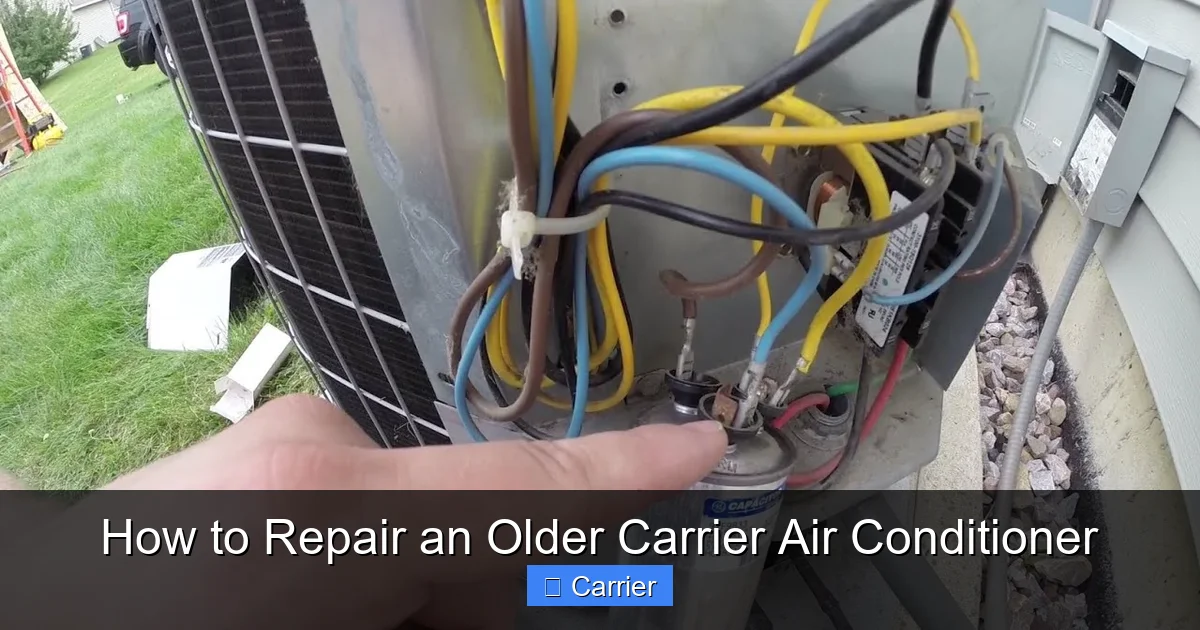 How to Repair an Older Carrier Air Conditioner - Air Conditioner