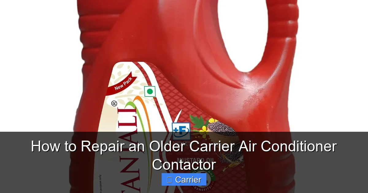 How to Repair an Older Carrier Air Conditioner Contactor - Air Conditioner