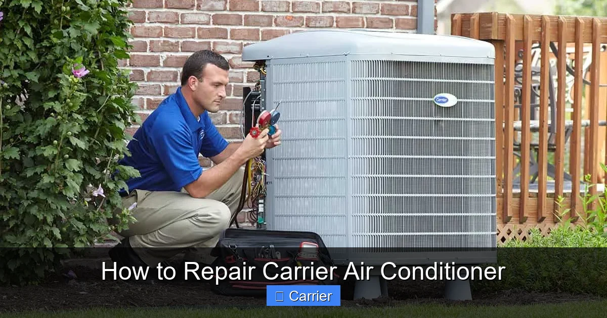 How to Repair Carrier Air Conditioner - Air Conditioner