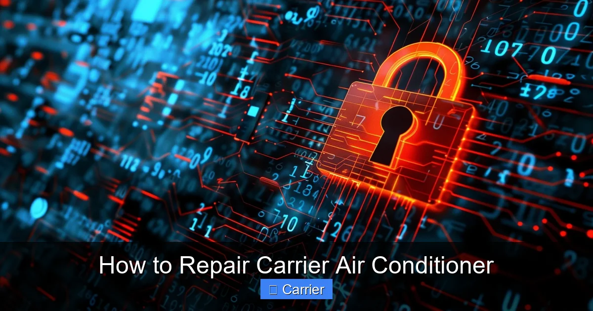 How to Repair Carrier Air Conditioner - Air Conditioner